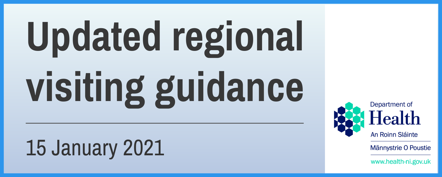 New guidelines for visiting come into effect | Belfast Health & Social ...