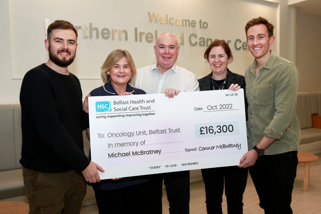 Lisburn man raises £16,000 for Belfast City Hospital’s Cancer Unit ...