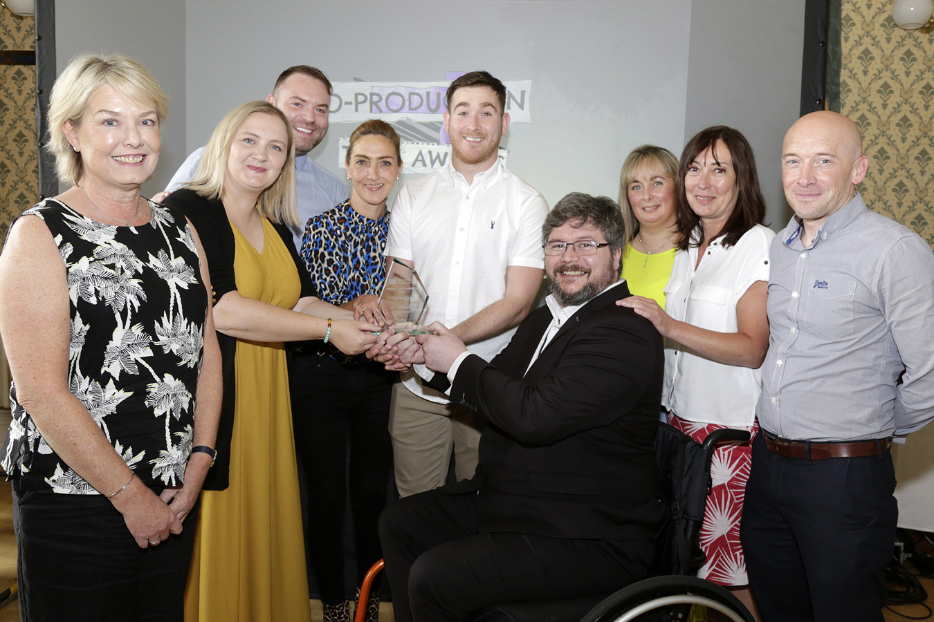 The Virtual Dementia Bus Experience team with their Co-Production Award ...